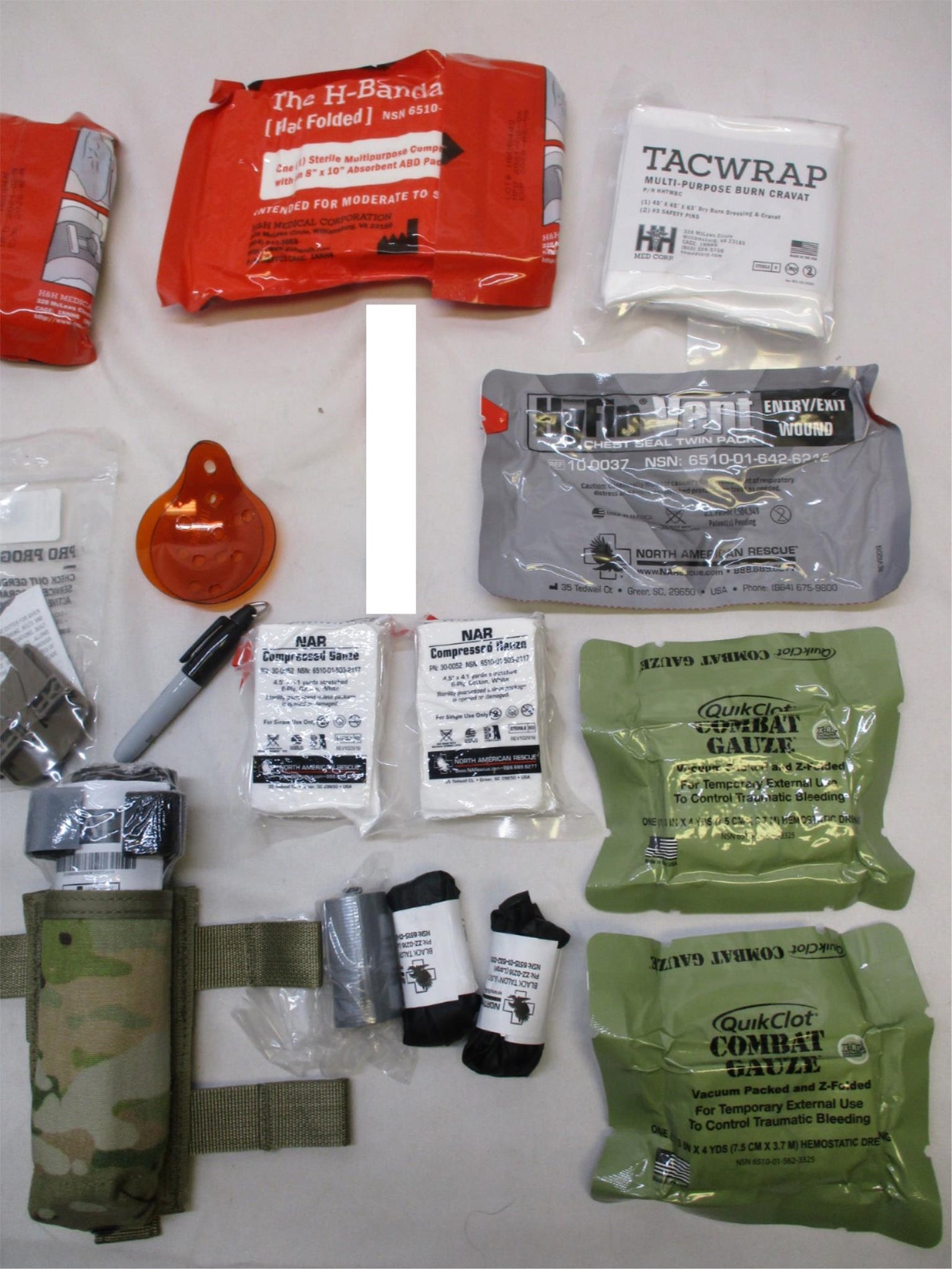 NEW ARMY AIR FORCE OCP IFAK FIRST AID KIT JFAK CAT TOURNIQUET QUIKCLOT ...
