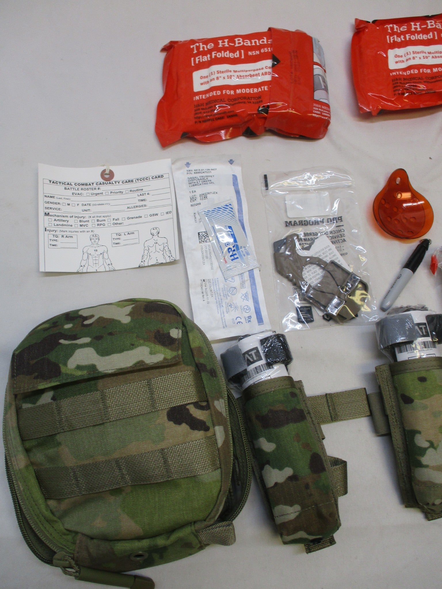 NEW ARMY AIR FORCE OCP IFAK FIRST AID KIT JFAK CAT TOURNIQUET QUIKCLOT ...