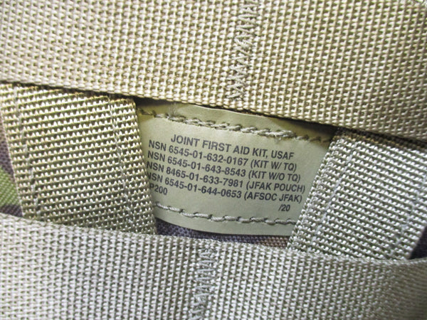 NEW ARMY AIR FORCE OCP IFAK FIRST AID KIT JFAK CAT TOURNIQUET QUIKCLOT ...