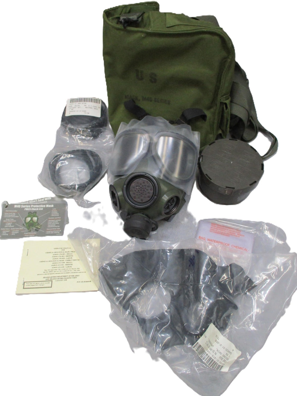 USGI M40 Gas Mask Medium Kit M40A1 Protective Mask NOS 2006 w/ Carrier ...